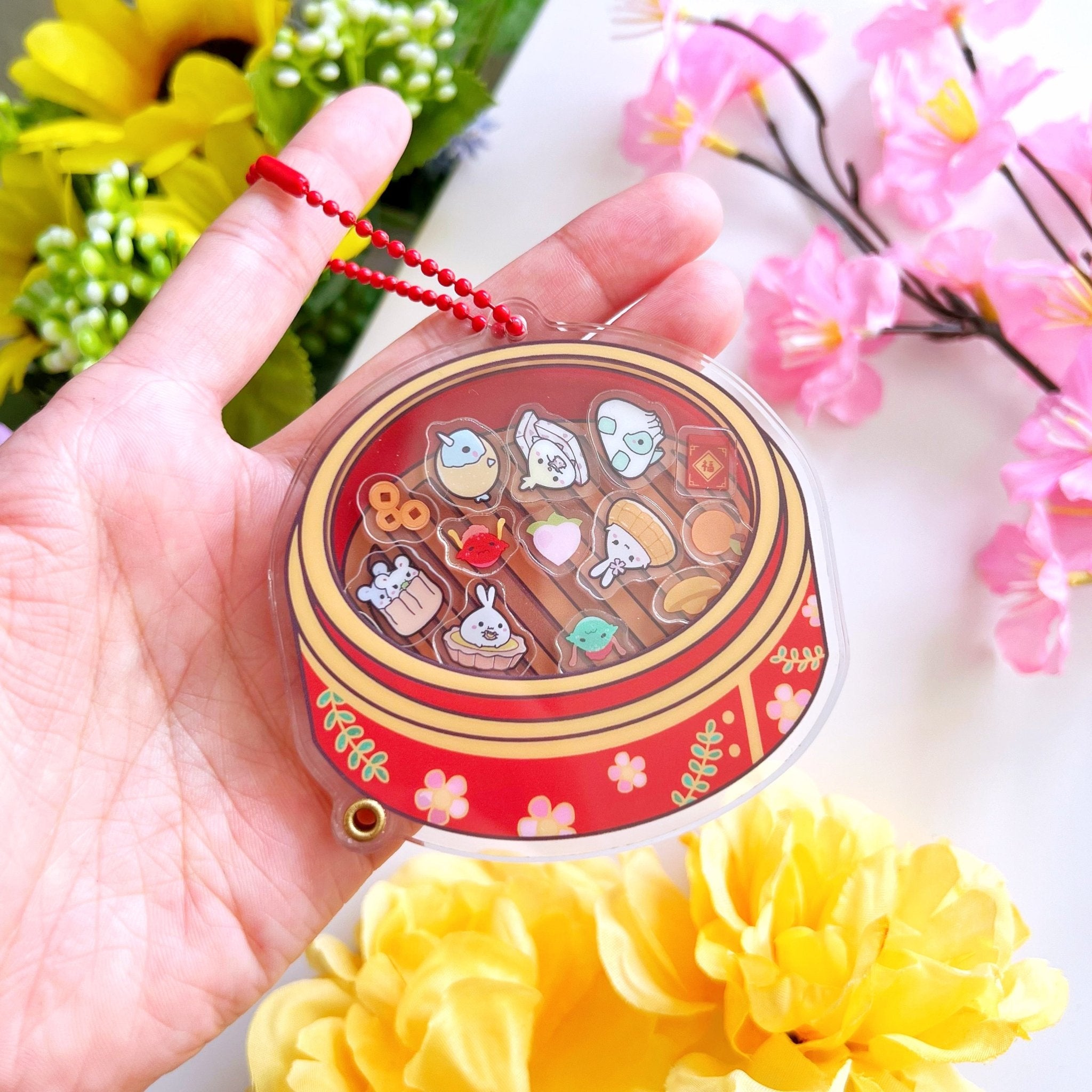 Shaker Keychain Lucky Lunar Steamer Refillable SumLilThings shaker-keychain-lucky-lunar-steamer-refillable-sumlilthings