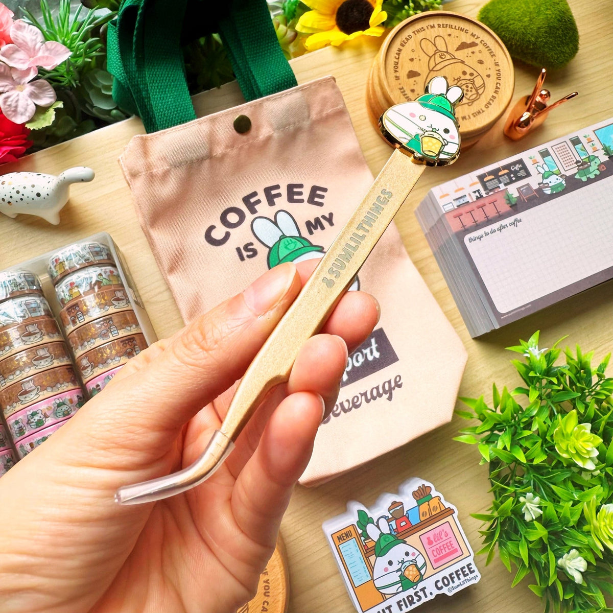 Enamel Tweezer - Lil' Coffee Run (Fine Point) – SumLilThings