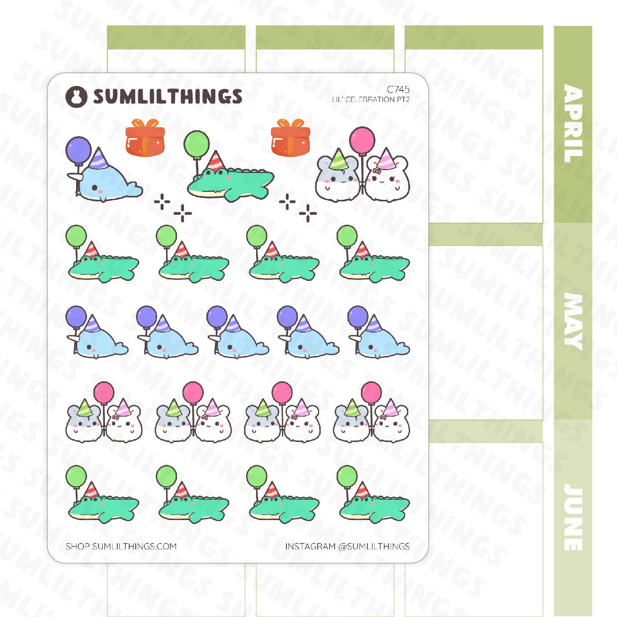 Lil' Celebration Part 2 Stickers – SumLilThings