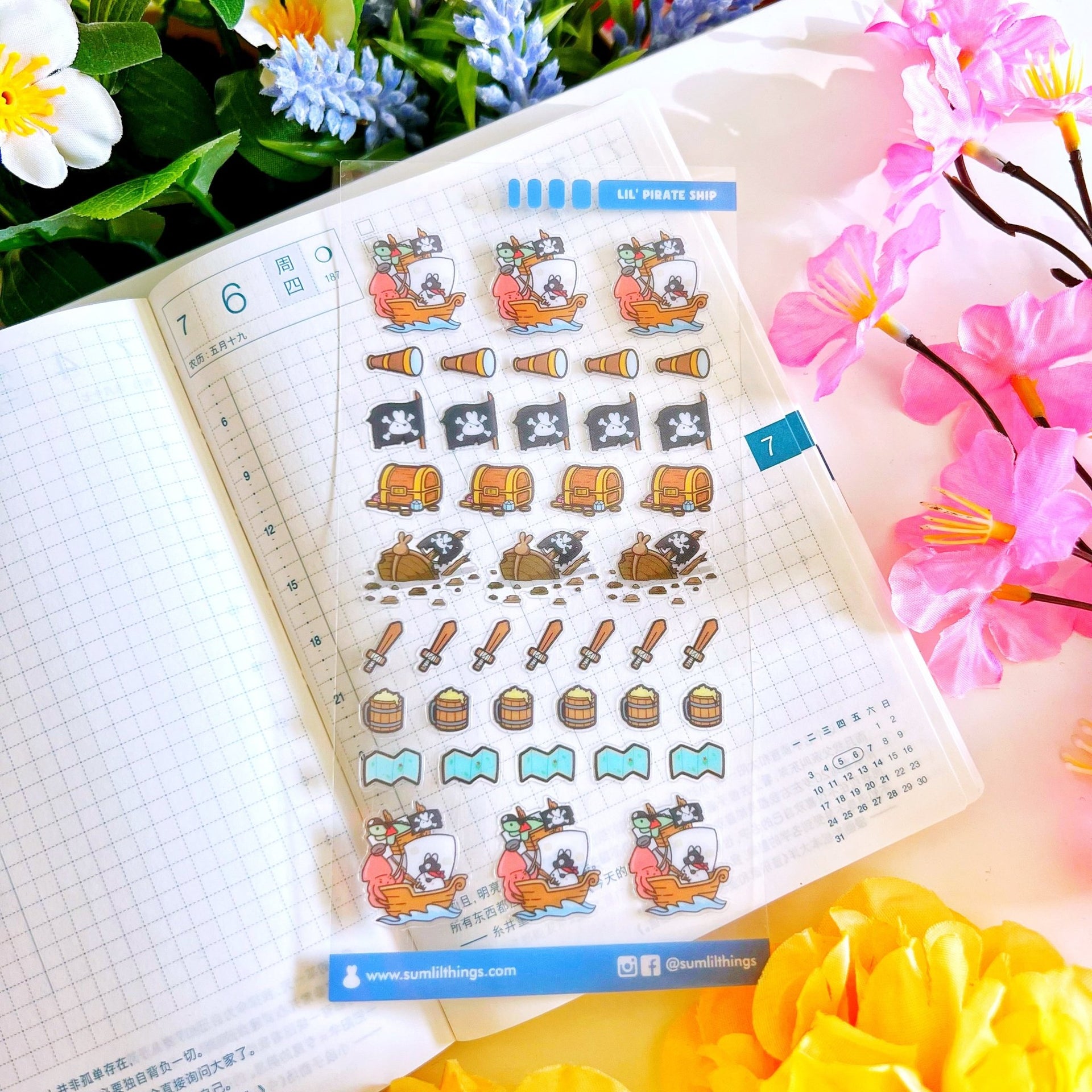 Seal Sticker - Lil' Pirate Ship - Transparent – SumLilThings