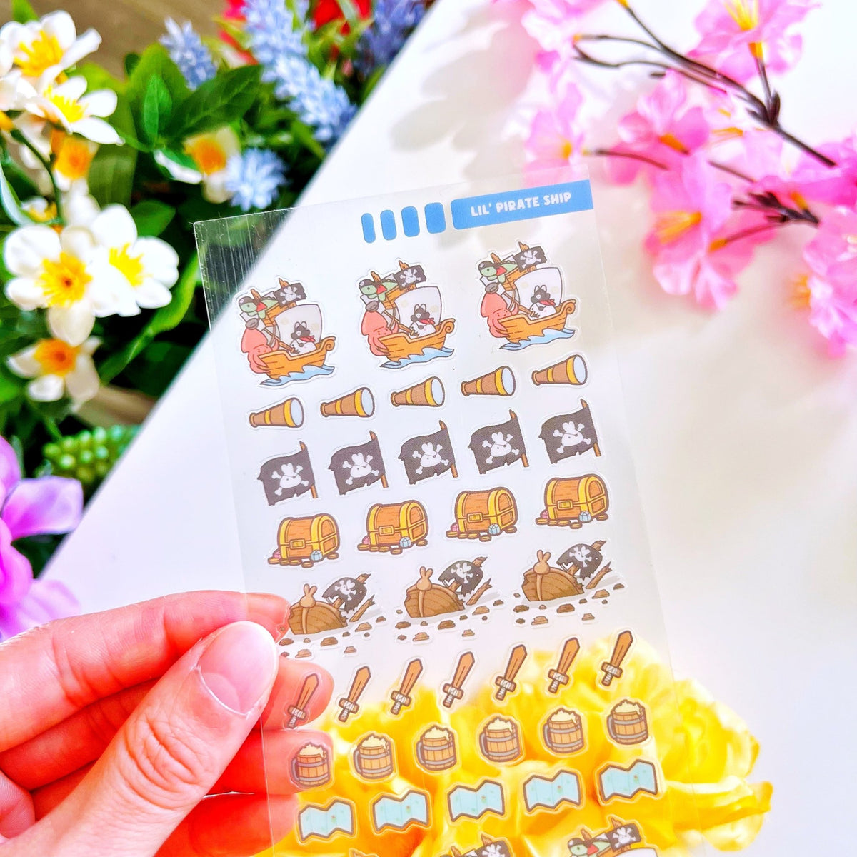 Seal Sticker - Lil' Pirate Ship - Transparent – SumLilThings