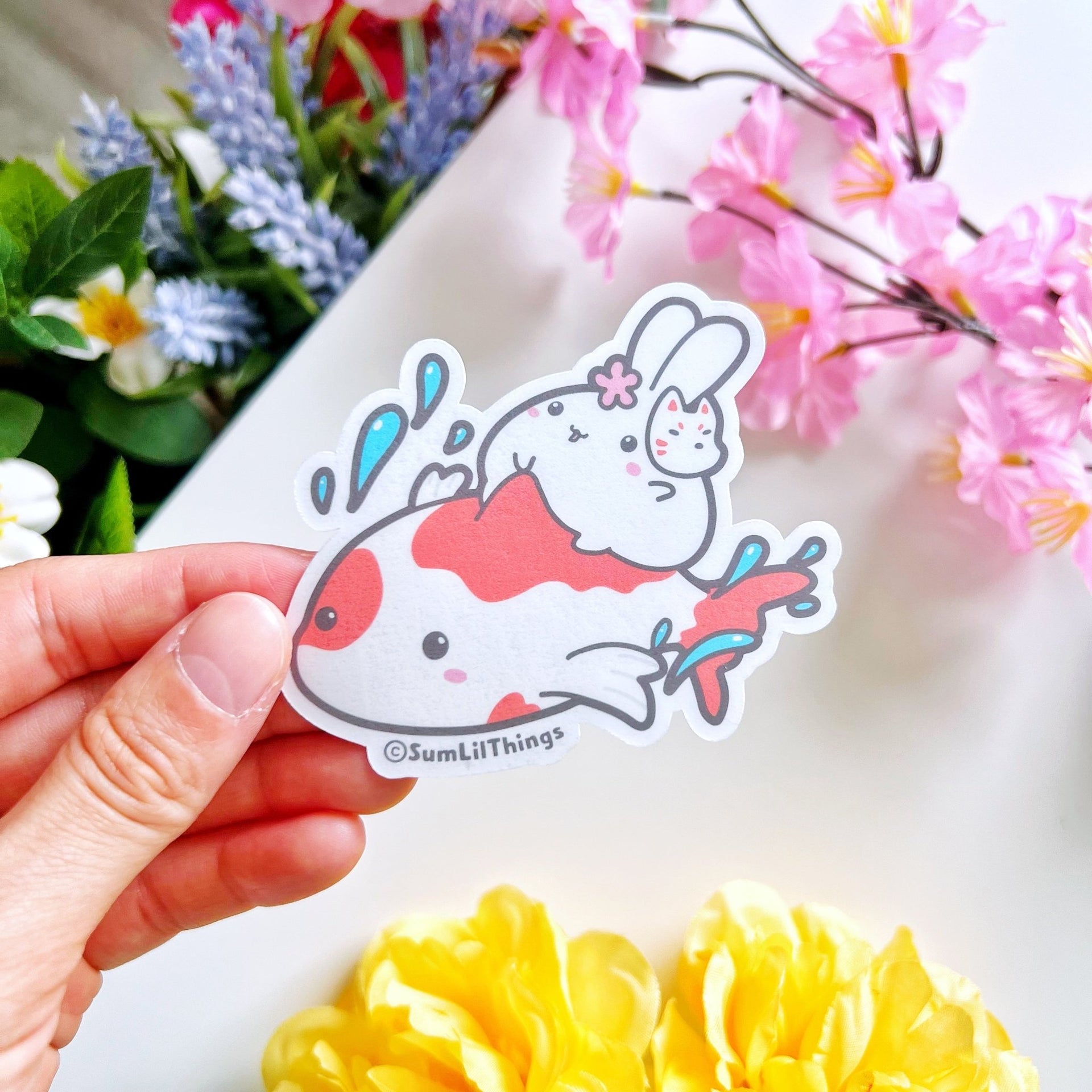 Vinyl Sticker - Koi Fish Ride – SumLilThings