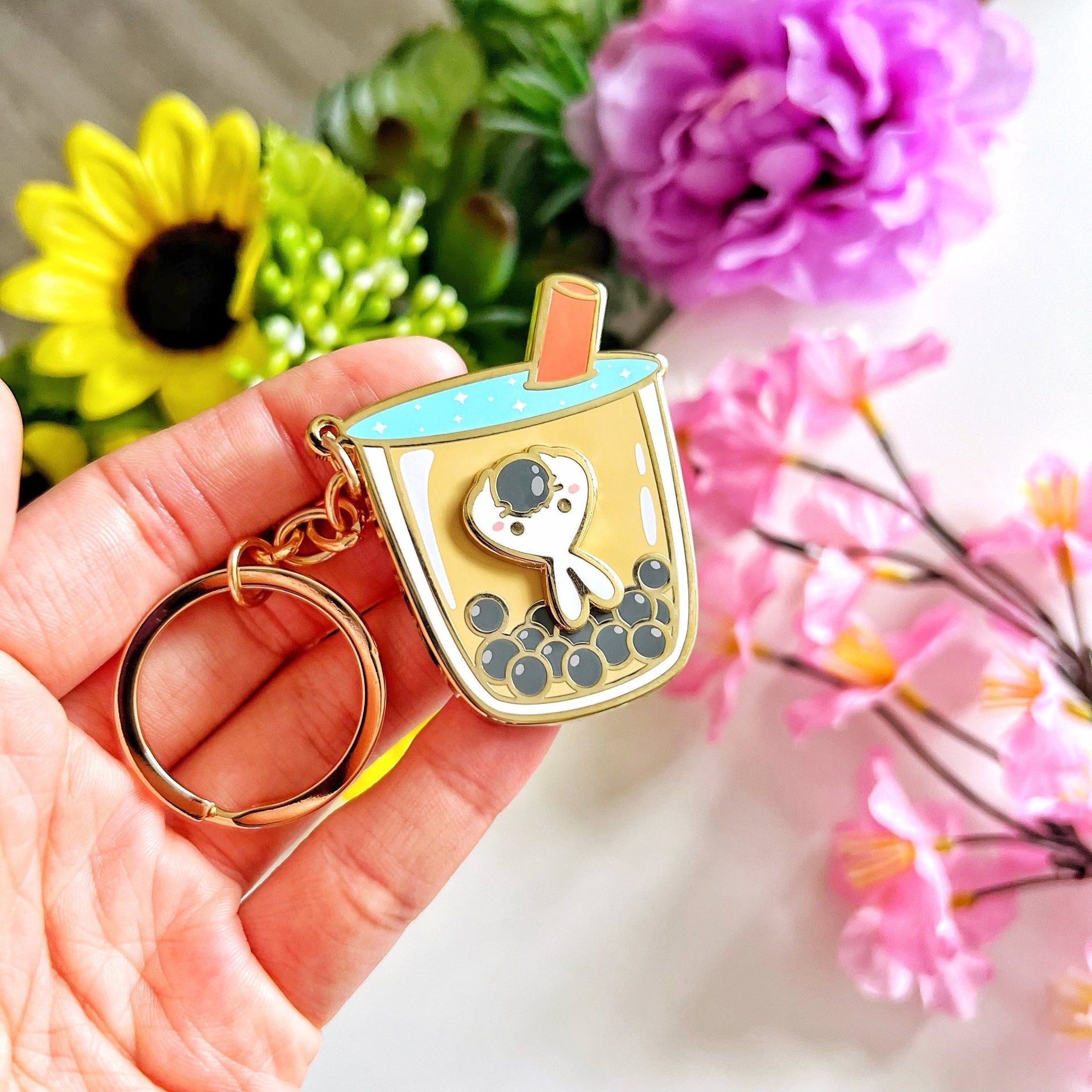 Keychain - Lil' Boba Milk Tea (Set of 4) – SumLilThings