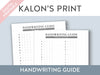 Practice Guide - Printed Handwriting (Digital Product) – SumLilThings