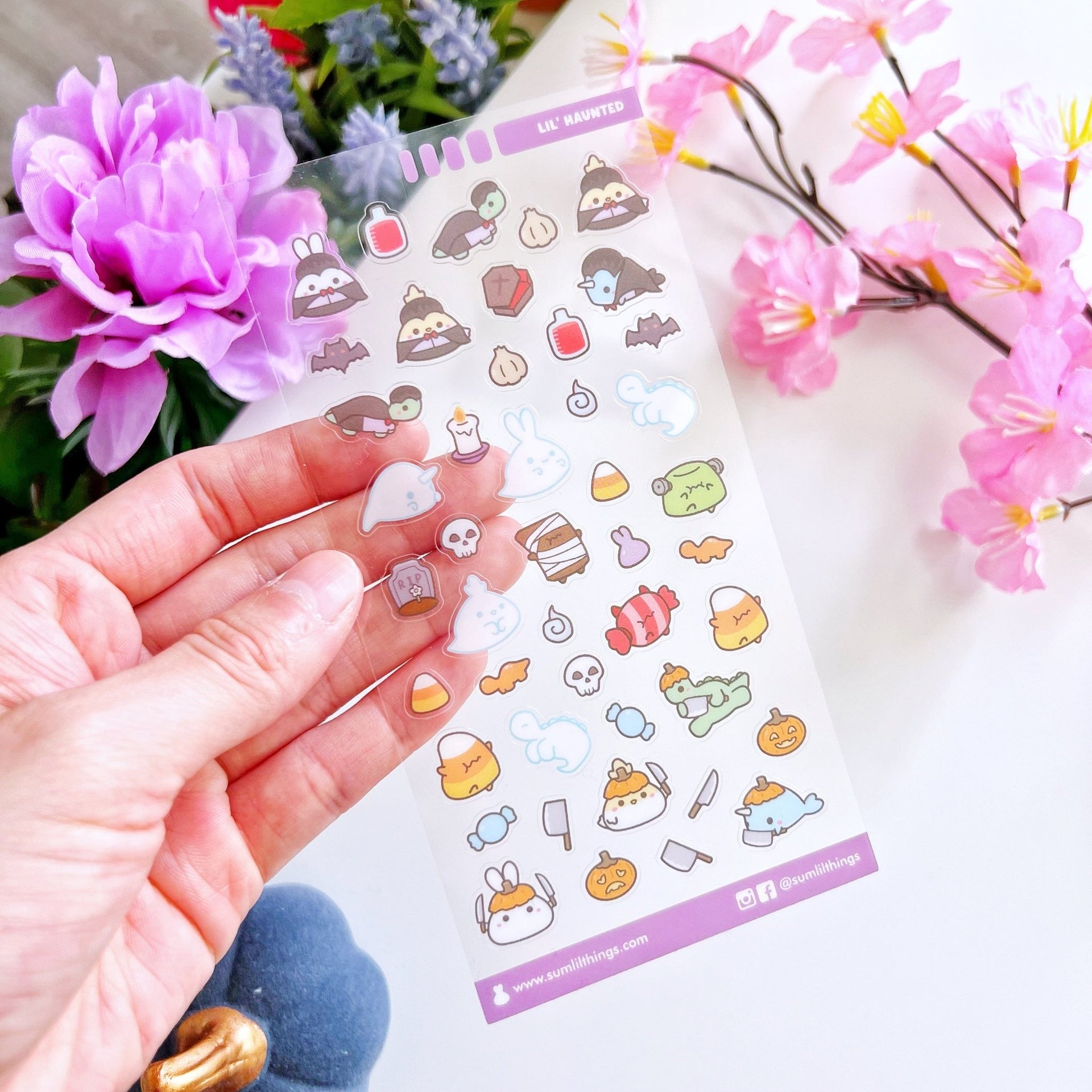 Seal Sticker - Lil' Haunted Misfits - Transparent – SumLilThings