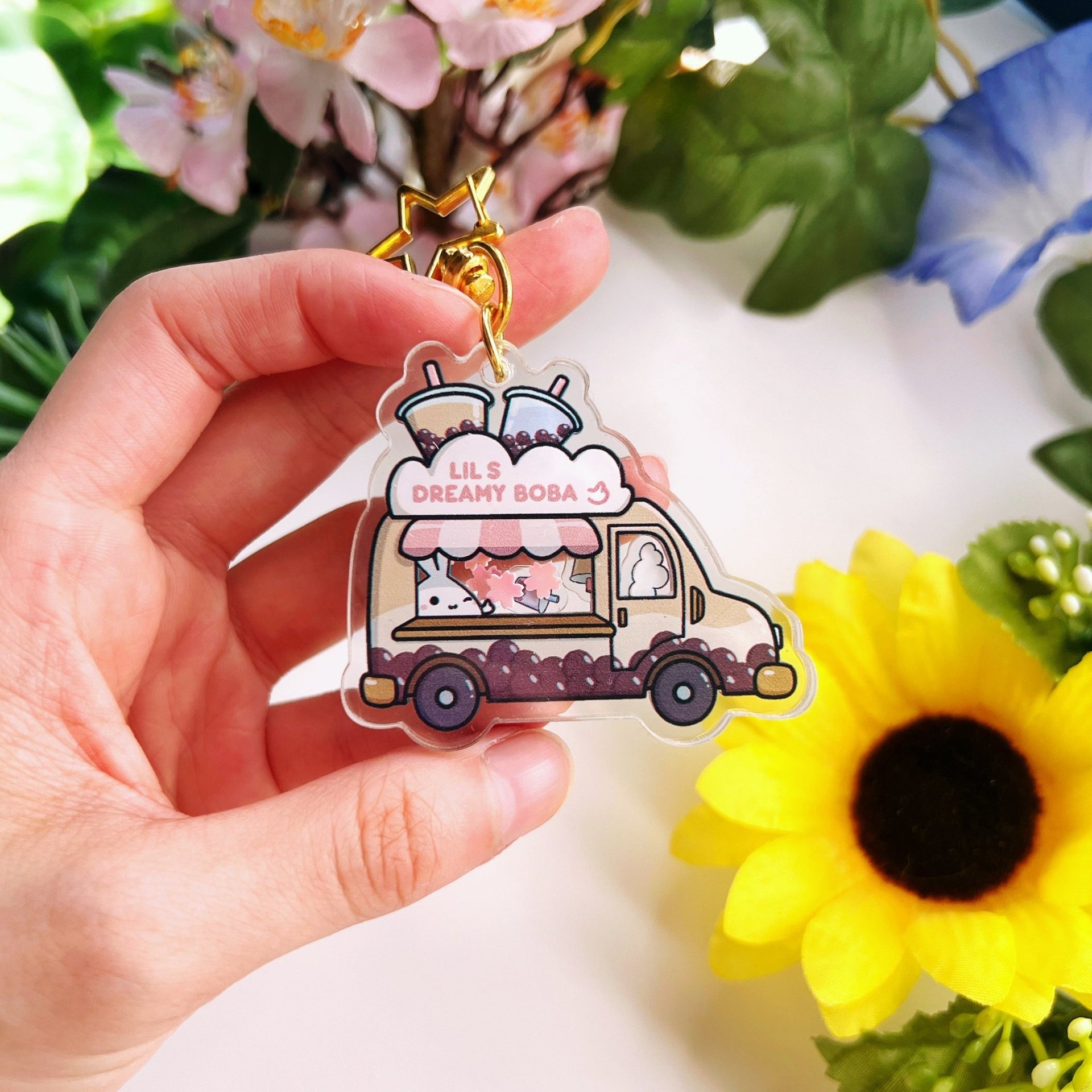 Shaker Keychain - Lil's Boba Truck – SumLilThings