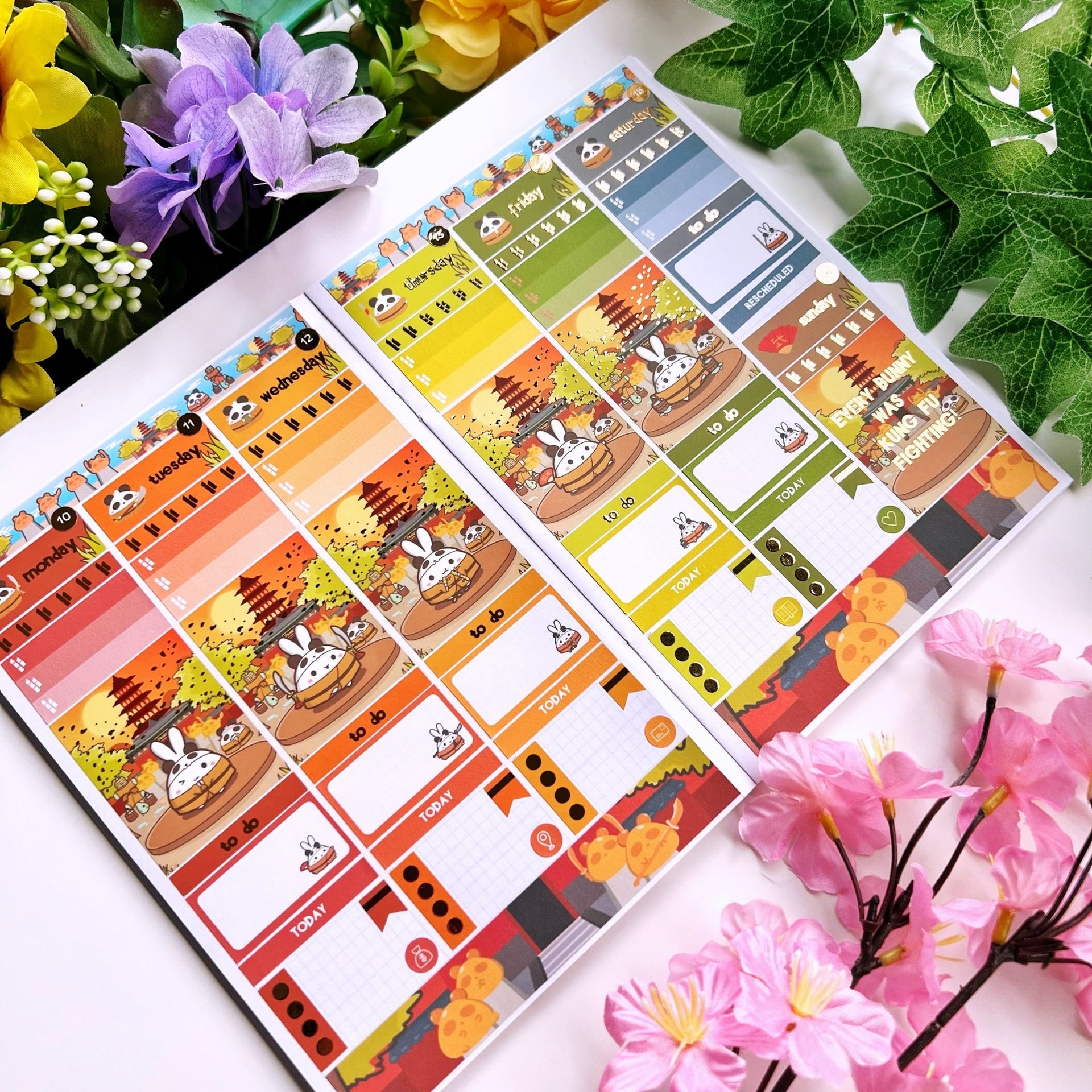 Vertical Kit - Lil' Panda Dojo (9 Pages) - Gold Foil – SumLilThings