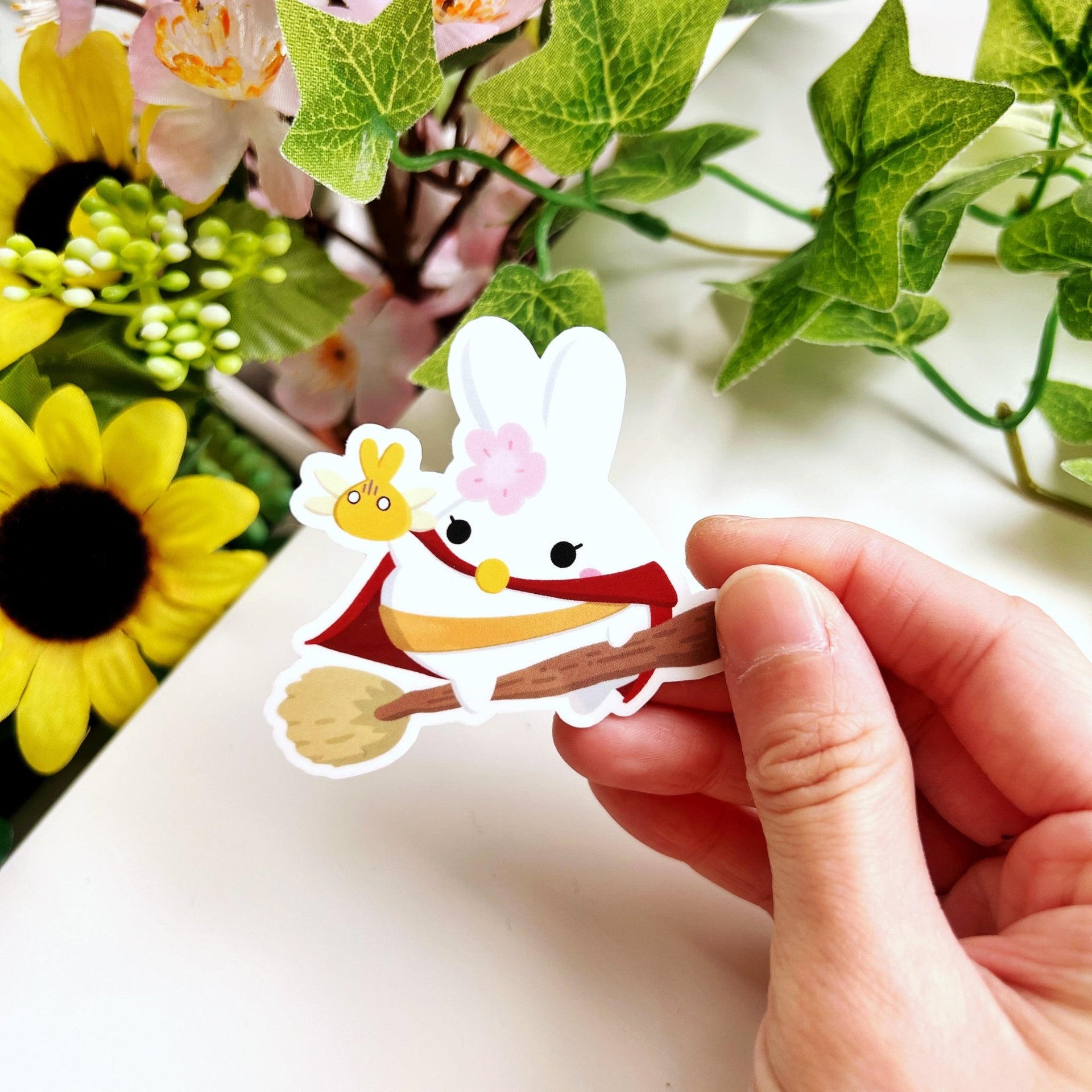 Vinyl Sticker - Mimi's Broom Ride (Transparent) – SumLilThings